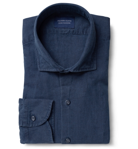 Washed Indigo & Denim Shirts | Custom Fit, Garment Washed - Proper Cloth