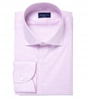 Chambers Pink Check Custom Dress Shirt by Proper Cloth